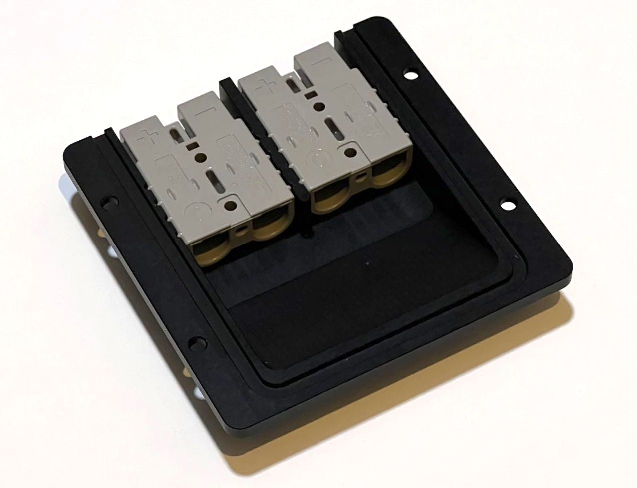 DOUBLE ANODISED SURFACE MOUNT BILLET CNC ALUMINIUM 50AMP ANDERSON PLUG ...